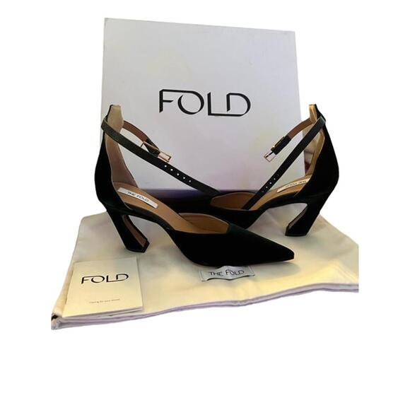 The Fold | Shoes | Elegant Dark Green Heels With Ankle Strap By The ...